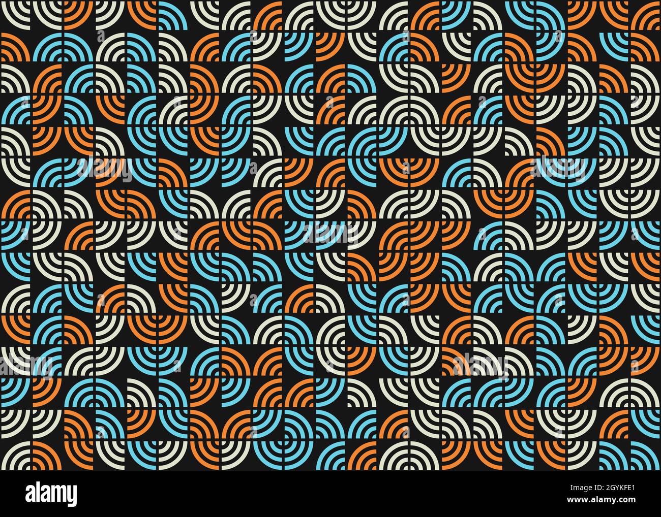 Abstract Geometrical generative computational art illustration Stock ...