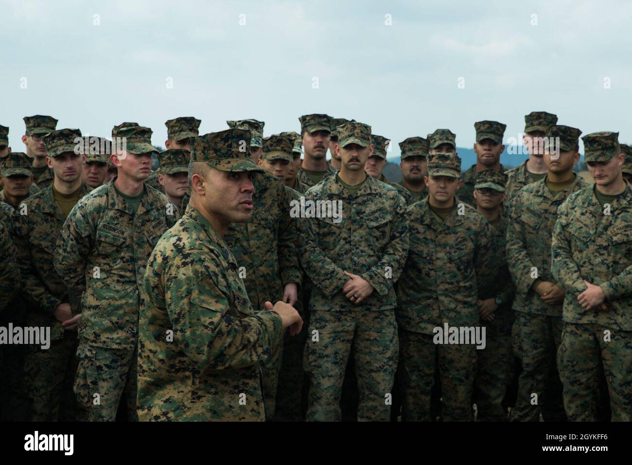Sgt. Maj. Edwin Moto, sergeant major of the 31st Marine Expeditionary ...