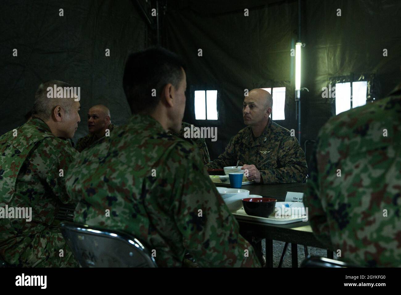 Col. Robert Brodie, commanding officer of the 31st Marine Expeditionary ...