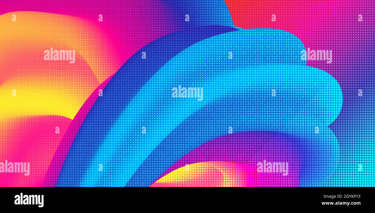 Fluid Flow. Rainbow Background. Summer Poster. Colorful Gradient Stock ...