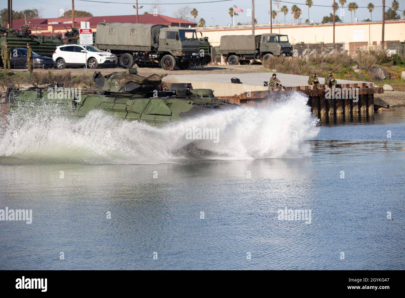 U.S. Marines with 3rd Assault Amphibian Battalion, 1st Marine Division ...
