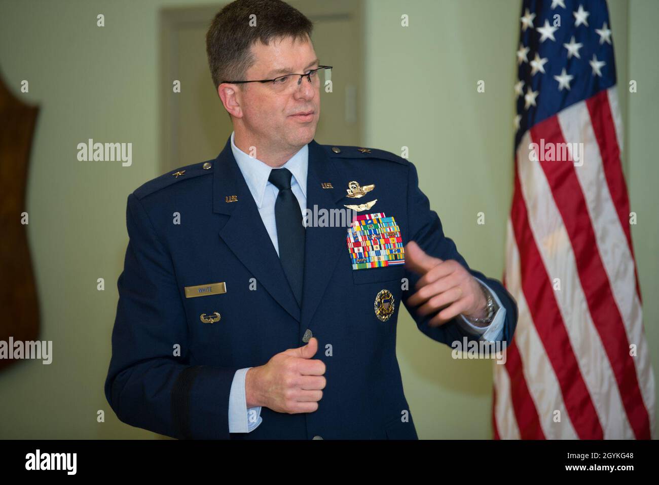 Former 349th Air Mobility Wing Vice Commander, Colonel Adrian K. White ...