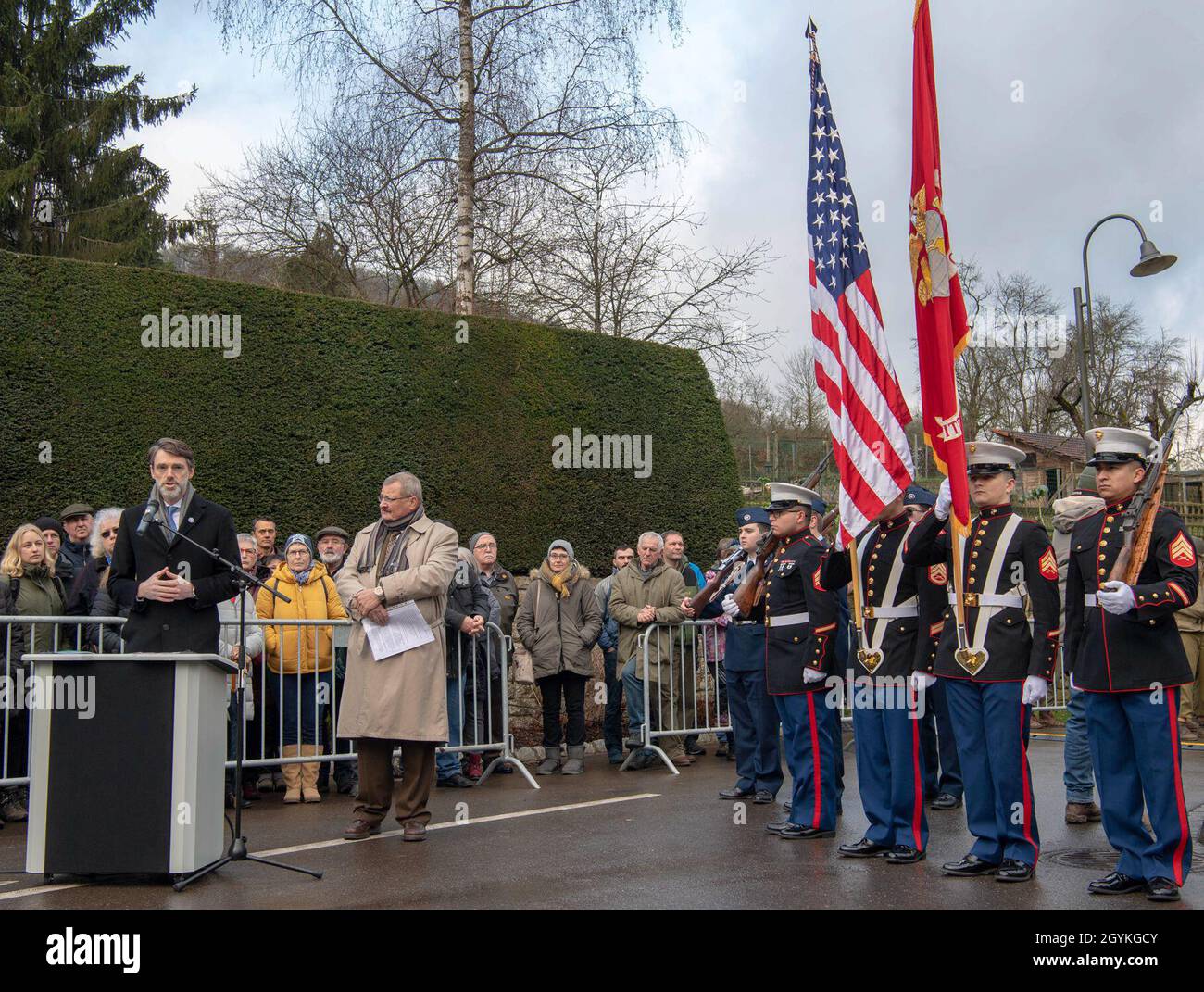 Casey Mace, U.S. Embassy in Luxembourg deputy chief of mission, left ...