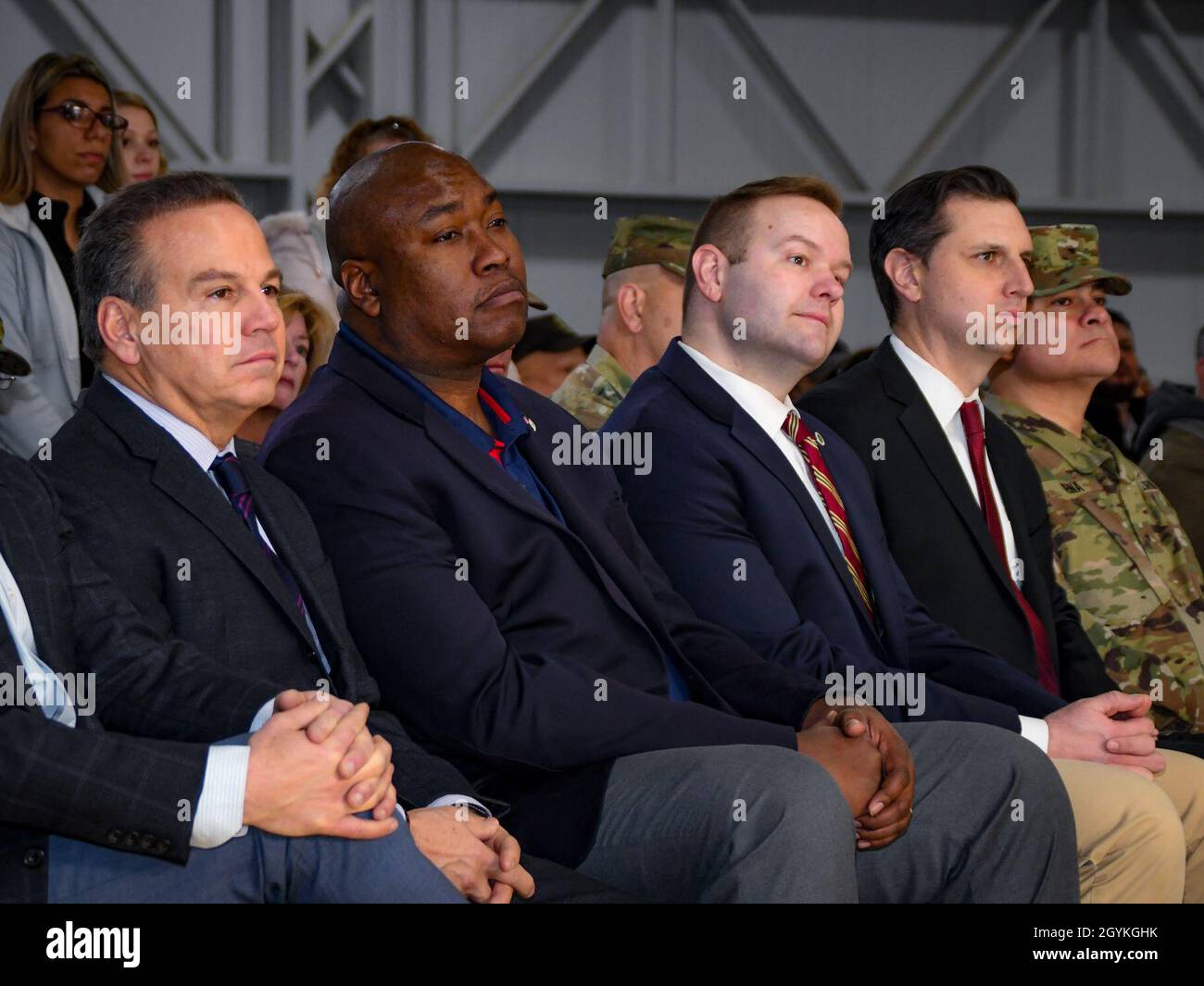 A large group of soldiers from the 115th Military Police Company, Rhode ...