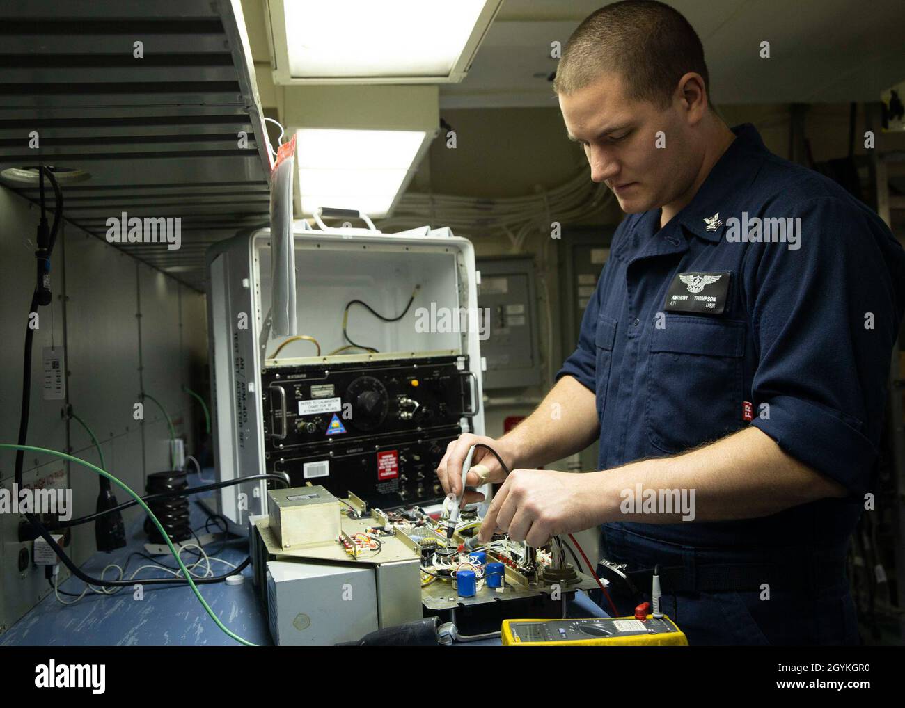 ATLANTIC OCEAN (Jan. 19, 2020) Aviation Electronics Technician 1st ...