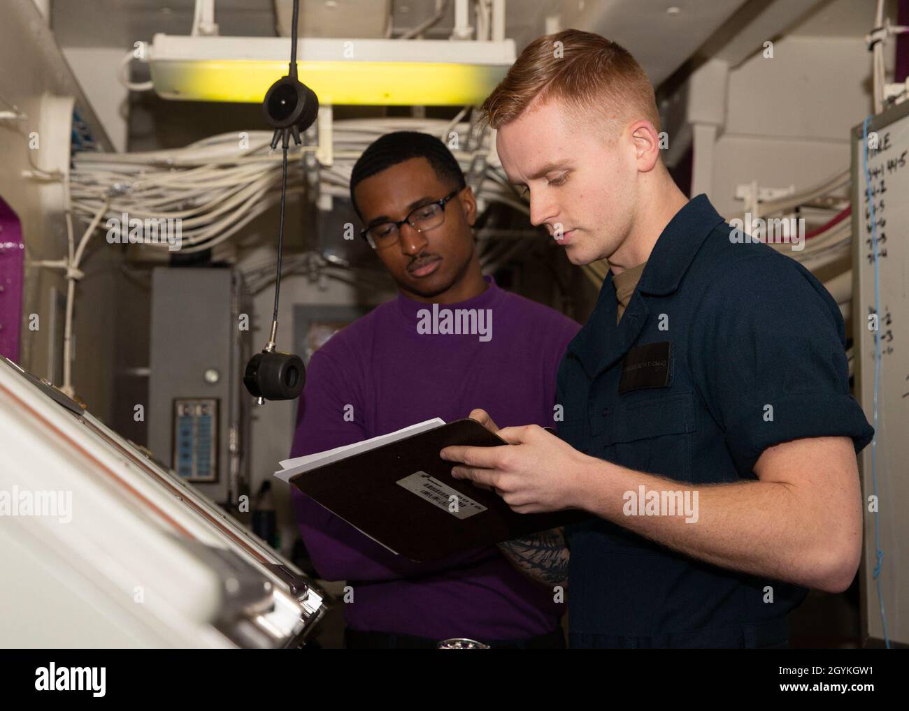 ATLANTIC OCEAN (Jan. 19, 2020) Aviation Boatswain's Mate (Fuels) Airman ...