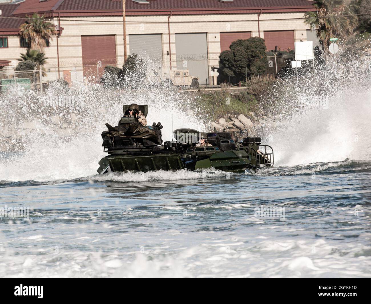 U.S. Marines with 3rd Assault Amphibian Battalion conduct amphibious ...