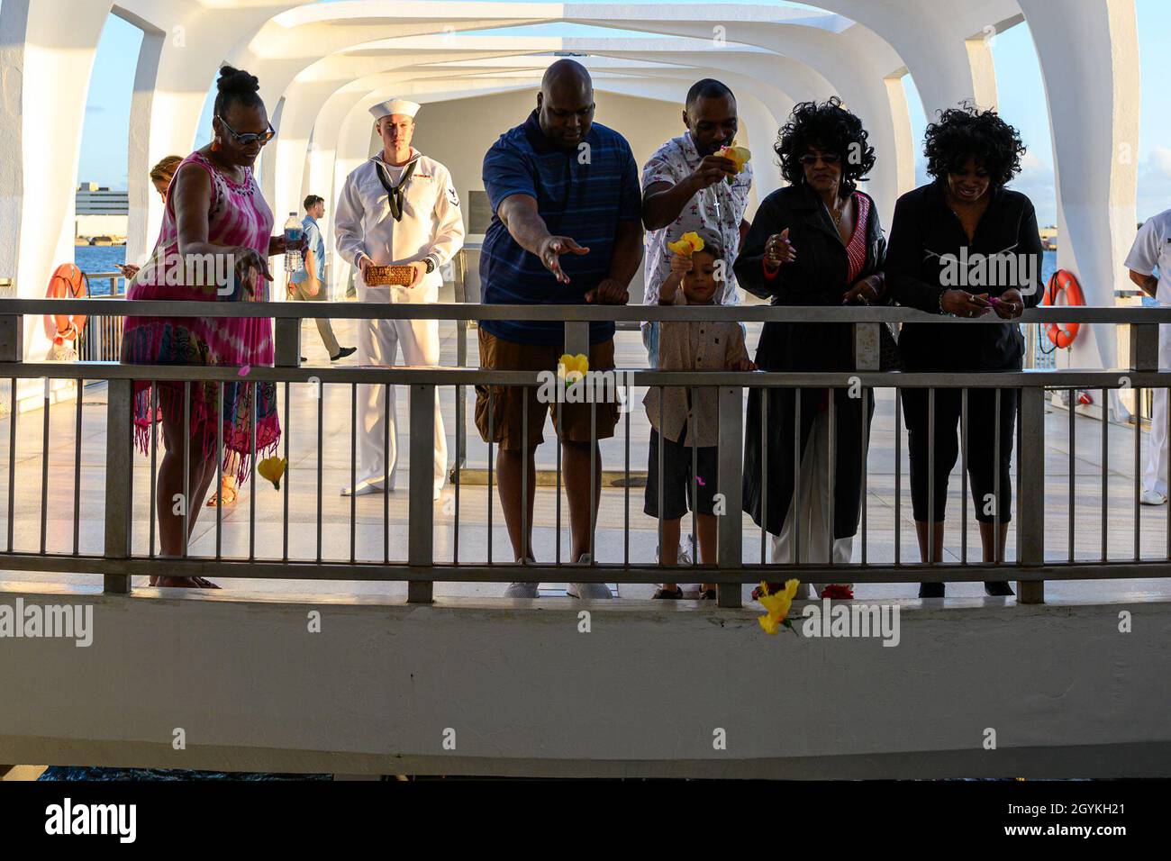 200119-N-PM193-2168 PEARL HARBOR (Jan. 19, 2020) Family members of ...