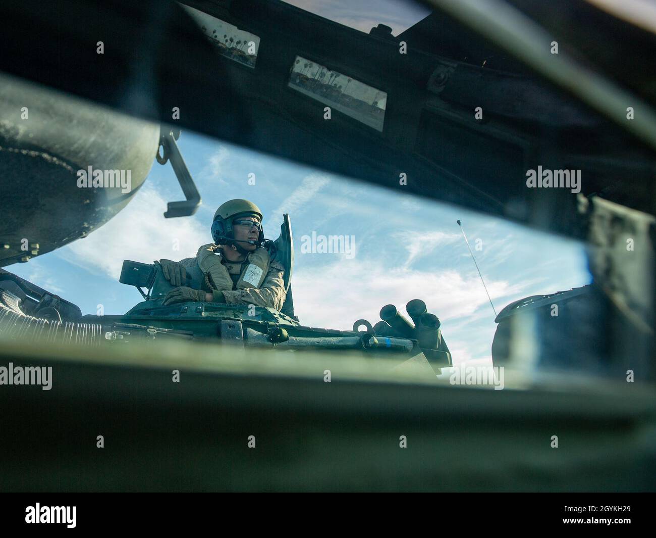 U.S. Marine Corps Cpl. Jacob Gerth, an assault amphibious vehicle crew ...