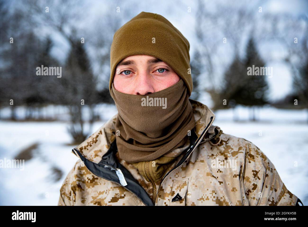 U.S. Marine Corps Cpl. Tristen Proffitt poses for a photo during ...