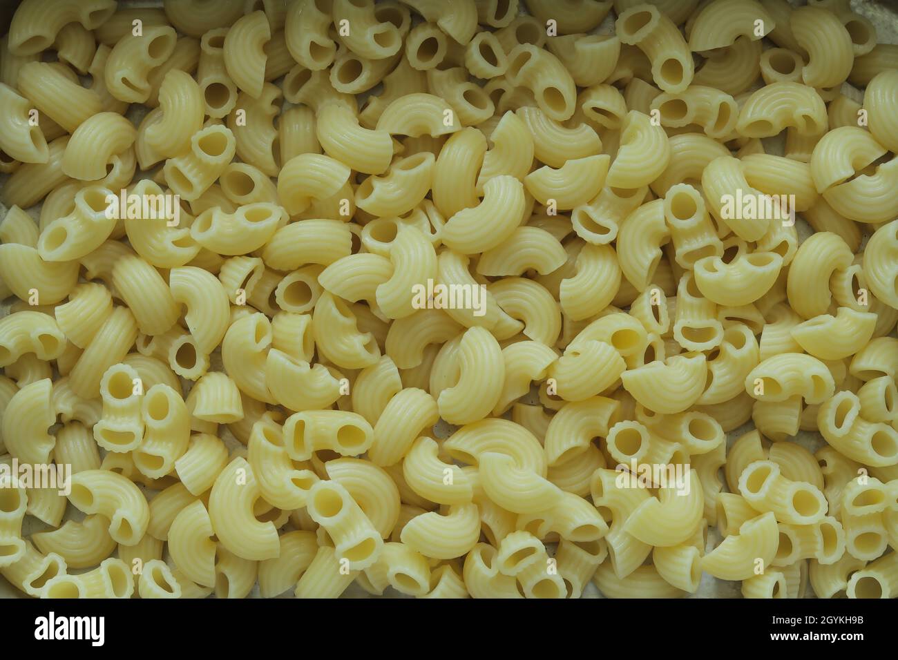 Top view full frame cooked macaroni Stock Photo - Alamy