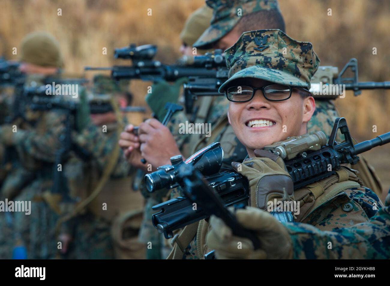 HM3 Vincentalp Padilla, a corpsman with Battalion Landing Team, 1st ...