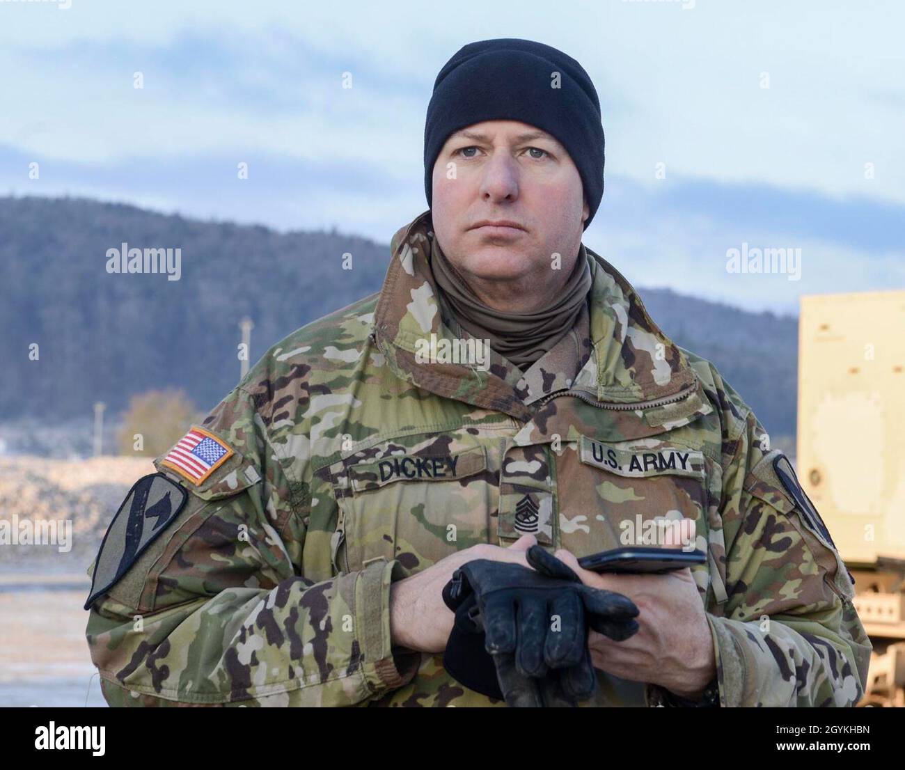 Sgt. Maj. Johnathan Dickey, with Headquarters and Headquarters Company ...