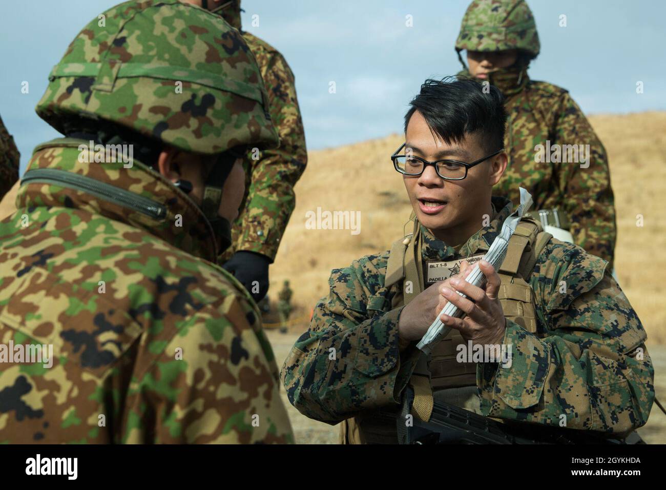 HM3 Vincentalp Padilla, a corpsman with Battalion Landing Team, 1st ...