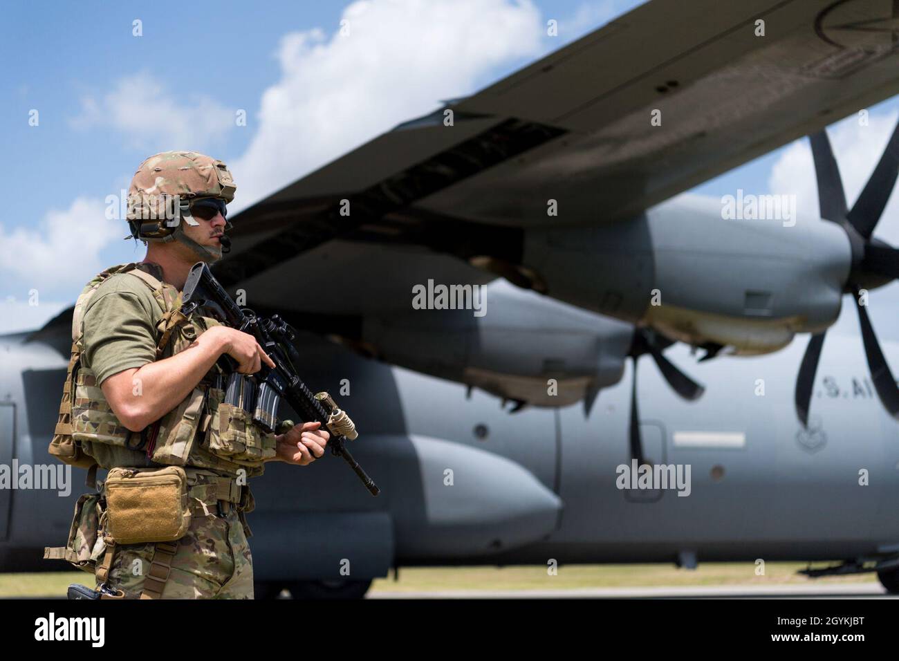 U.S. Army Spc. Nathanial Rusk, infantryman, assigned to Task Force ...
