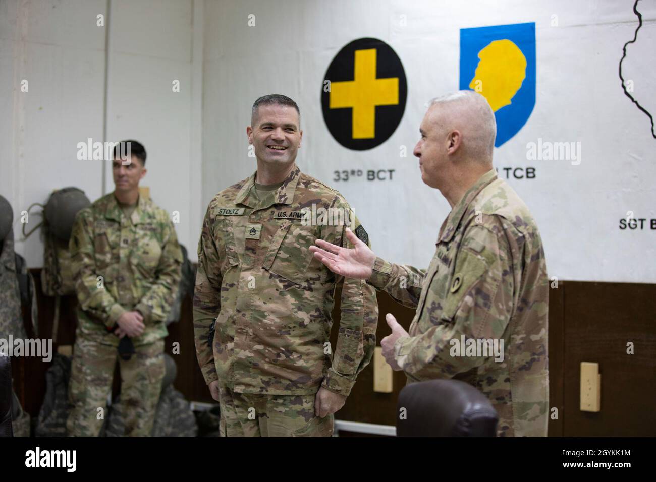 Staff Sgt. Andrew Stoltz with the 108th Sustainment Brigade, Task Force ...