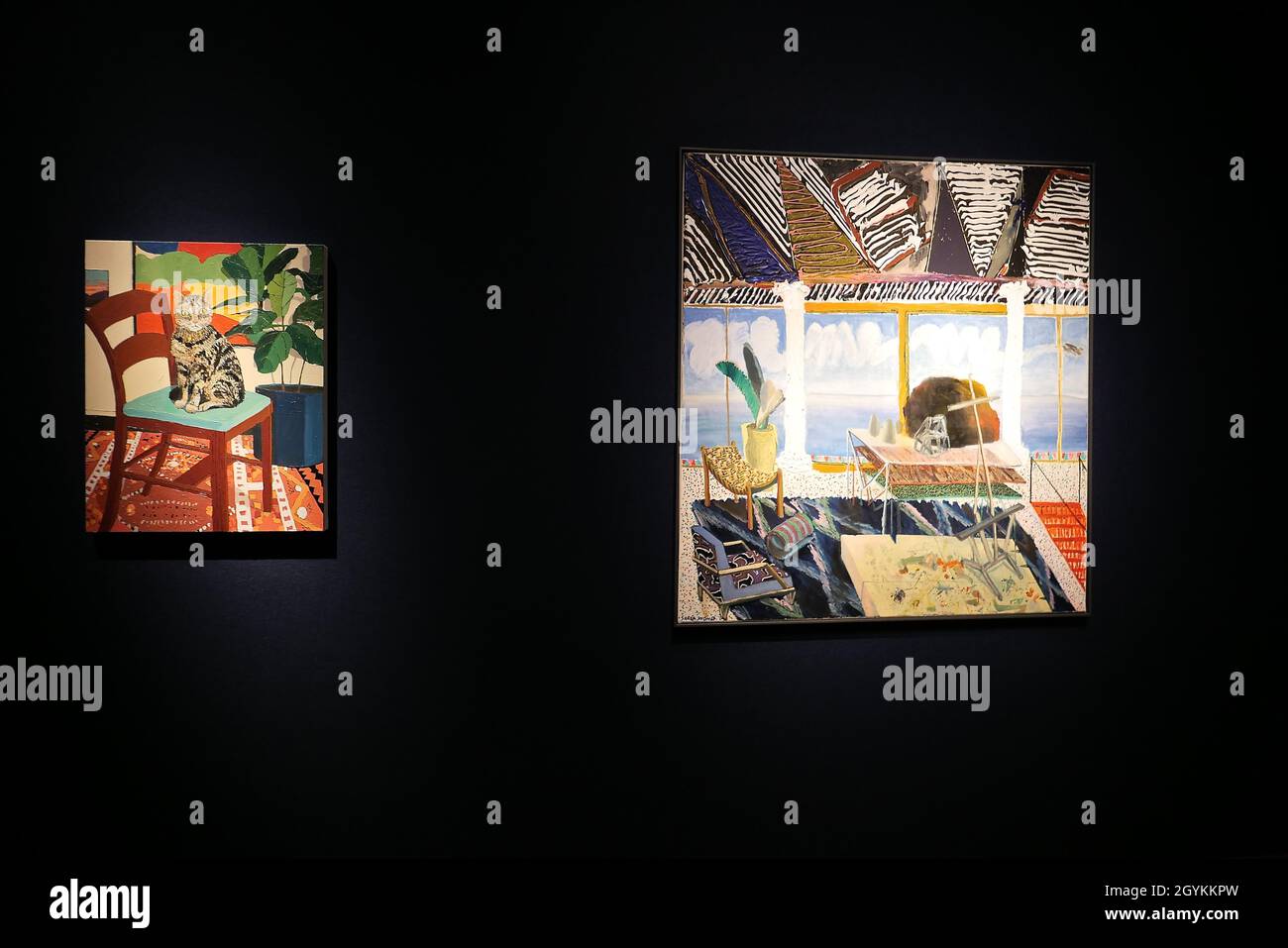 Works by Jean-Michel Basquiat , Peter Doig ,david Hockney , Bridget ...