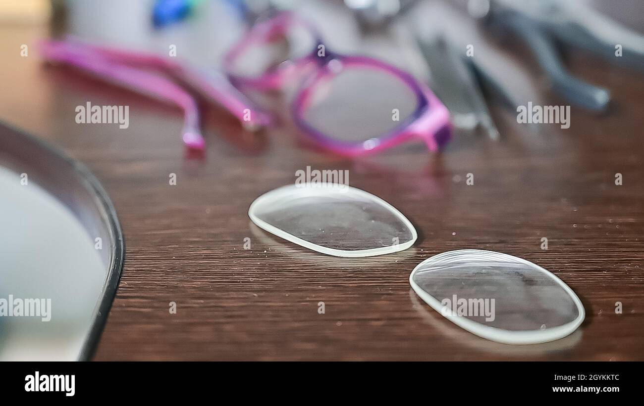 Optical eyeglass frames close up hi-res stock photography and images ...