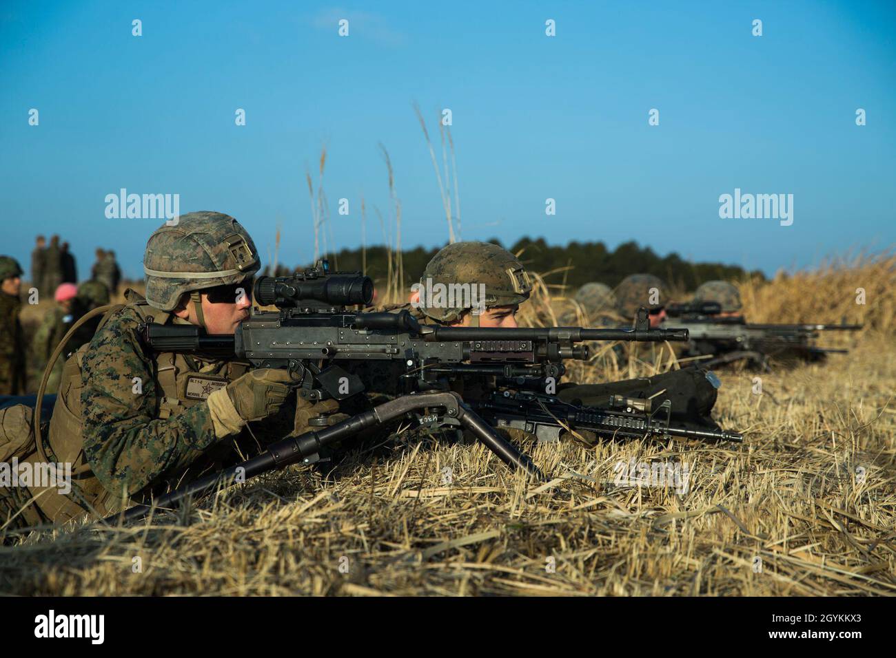 U.S. Marines with Battalion Landing Team 1st Battalion, 5th Marines ...