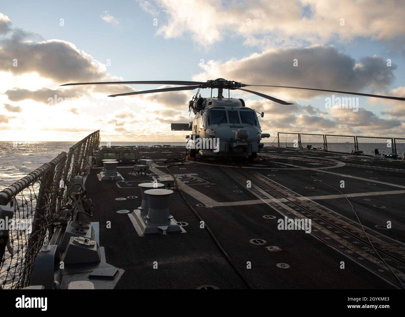 PACIFIC OCEAN (Jan. 21, 2020) An MH-60R Sea Hawk, assigned to the ...
