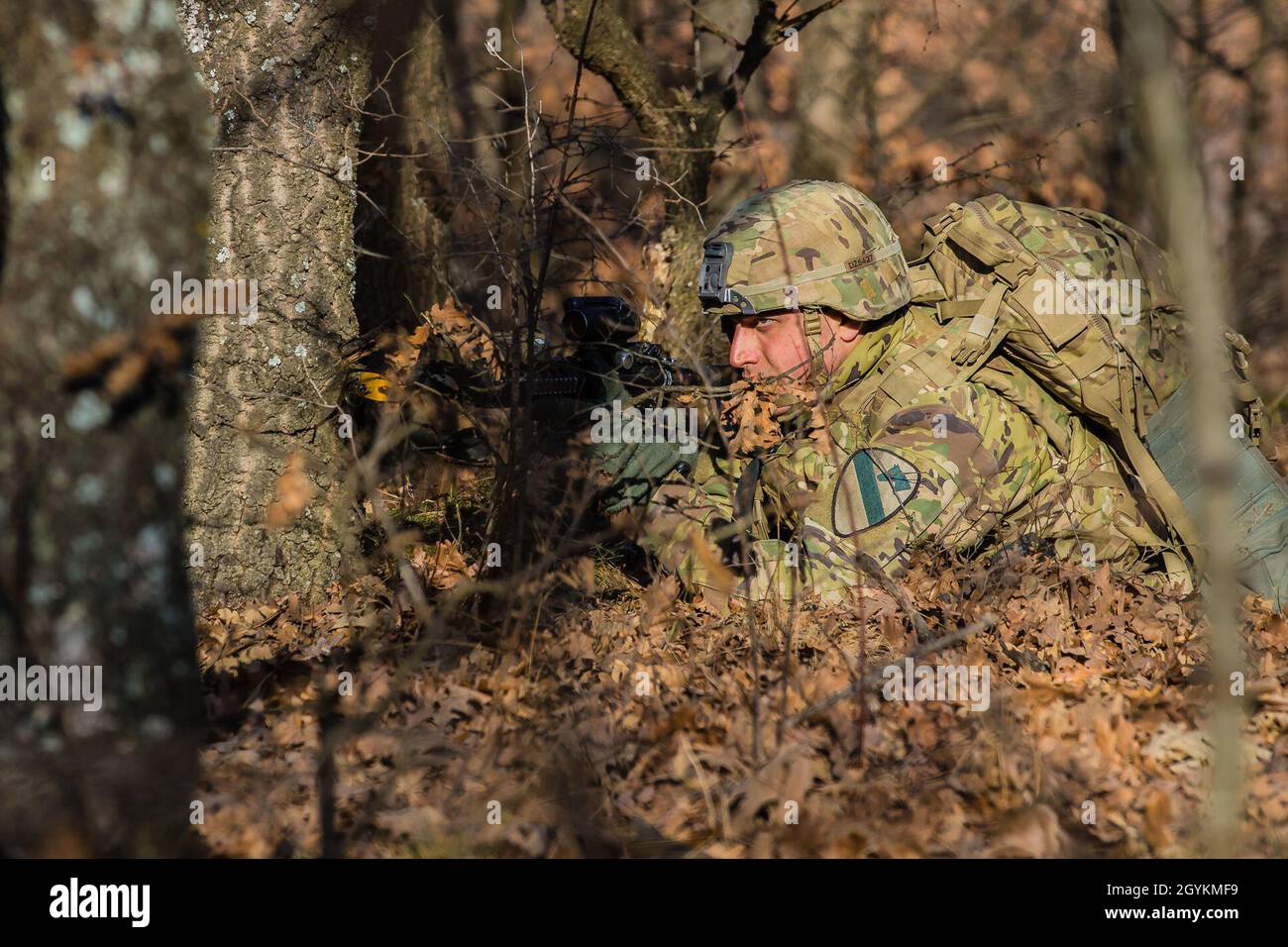 The scout platoon of Headquarters and Headquarters Company, 1st ...