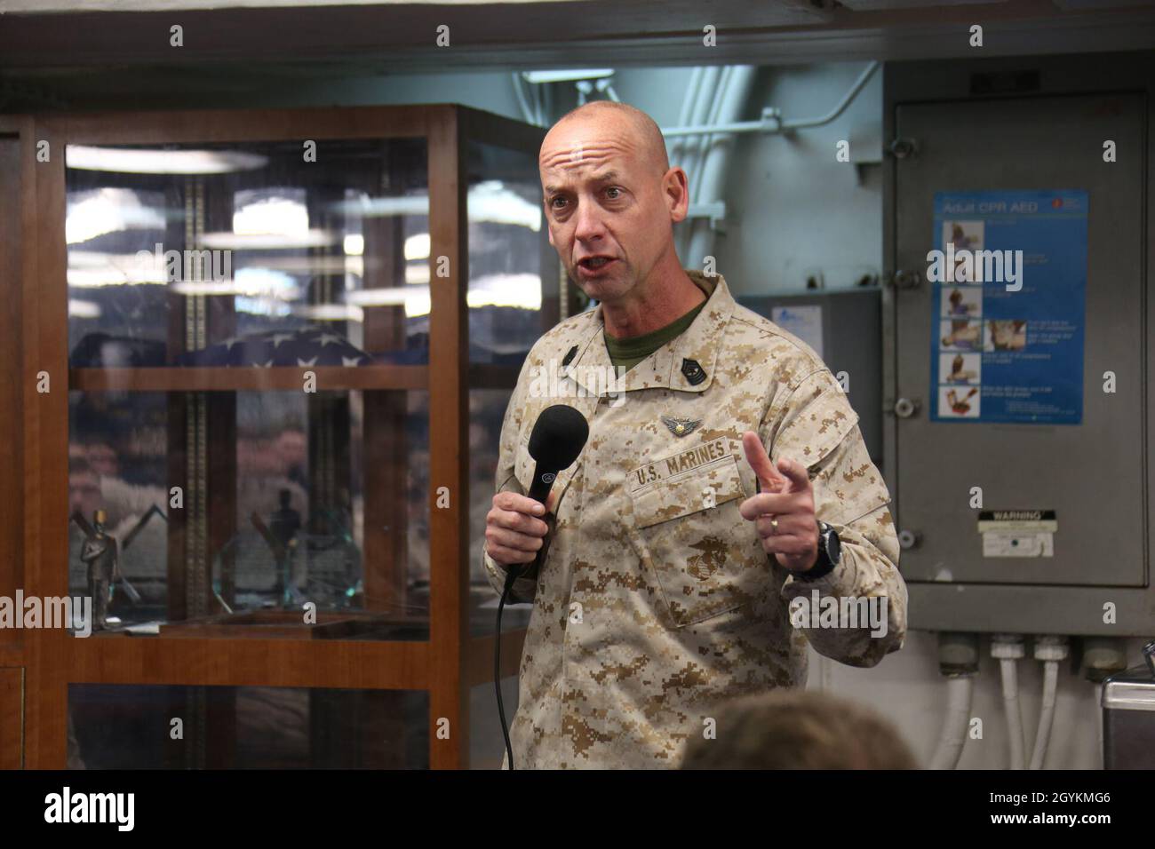 200121-M-OO419-1070 RED SEA (Jan. 21, 2020) Sgt. Maj. Steven Lunsford ...