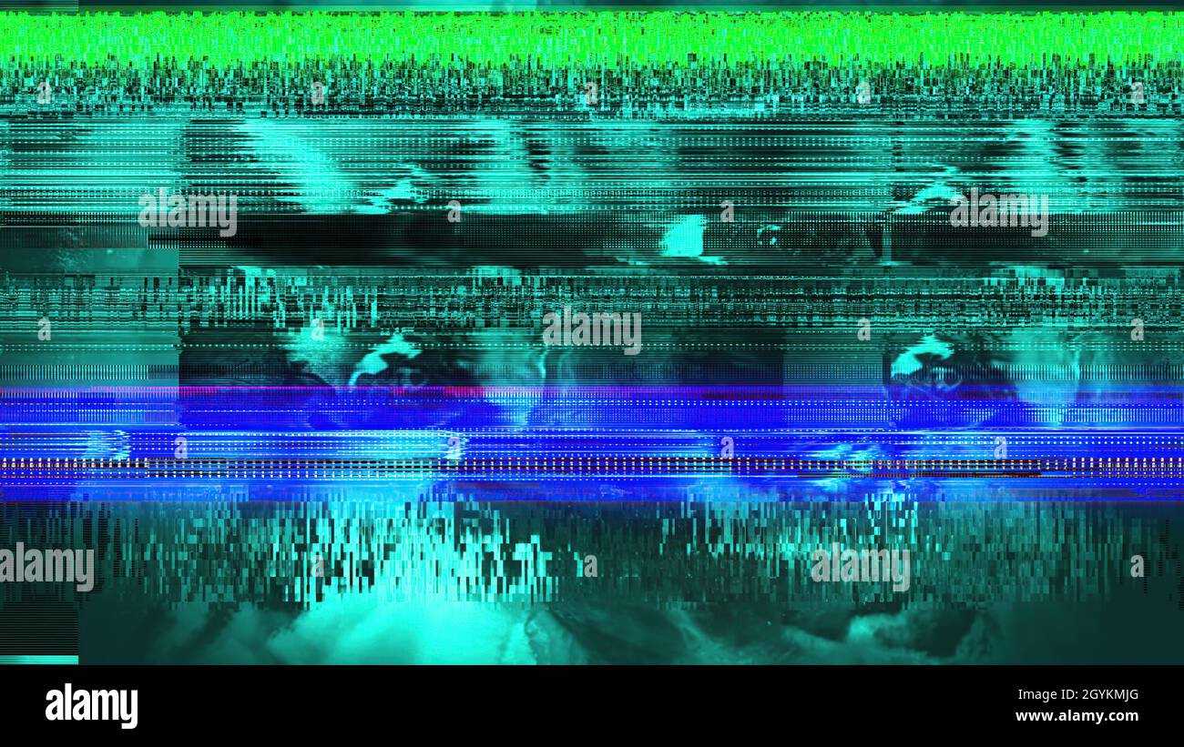 3d illustration of glitch transitions Stock Photo - Alamy