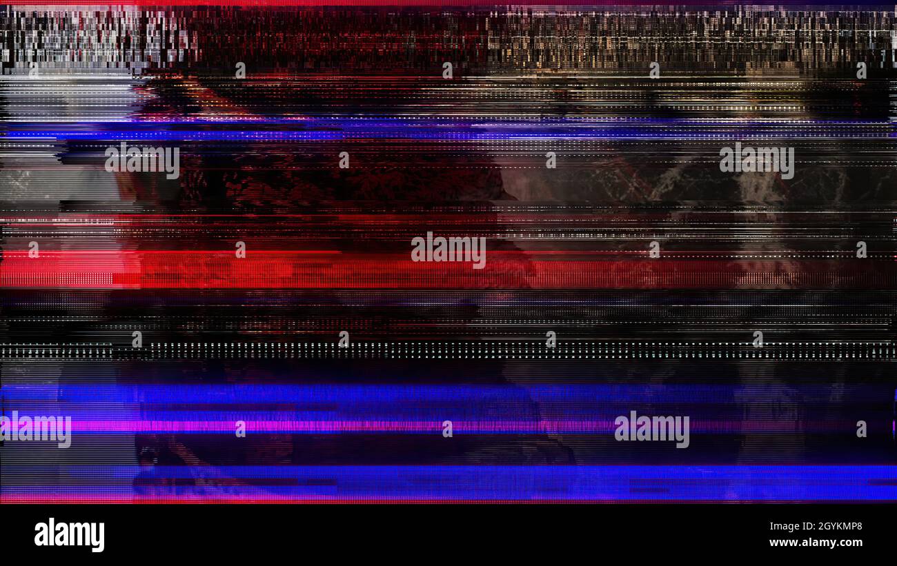 3d illustration of glitch transitions Stock Photo - Alamy