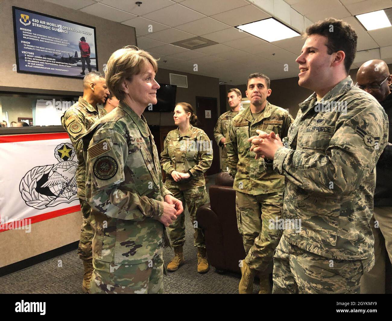 General Maryanne Miller and Chief Greene visited the 43rd Air Mobility ...