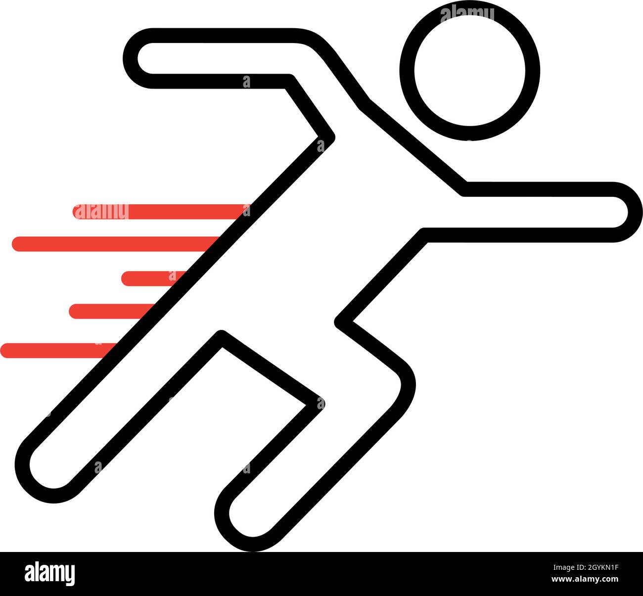 man running speed line style icon Stock Vector Image & Art - Alamy