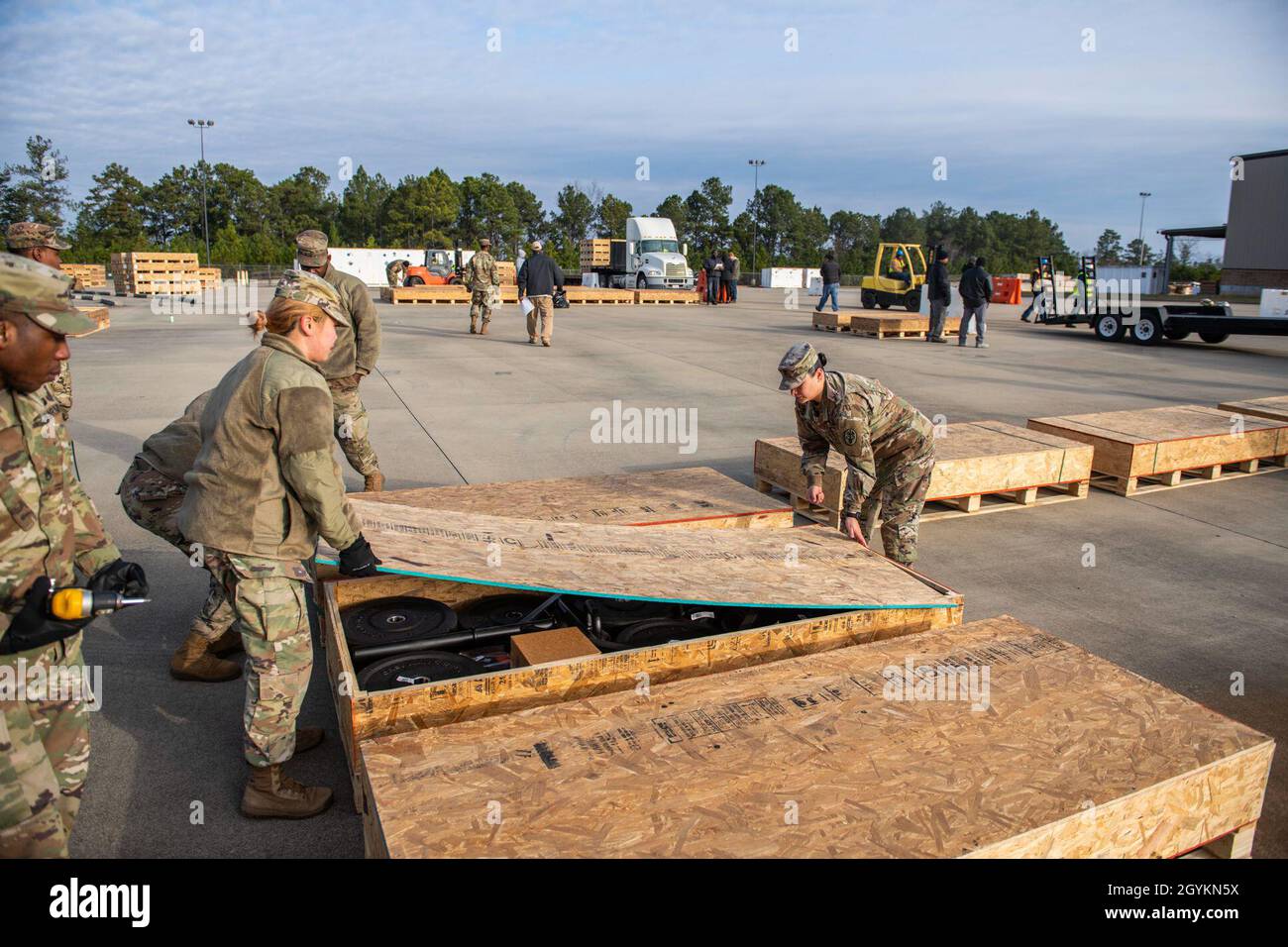FORT BENNING, Ga. – At Fort Benning Jan. 21, Soldiers prepare to ...