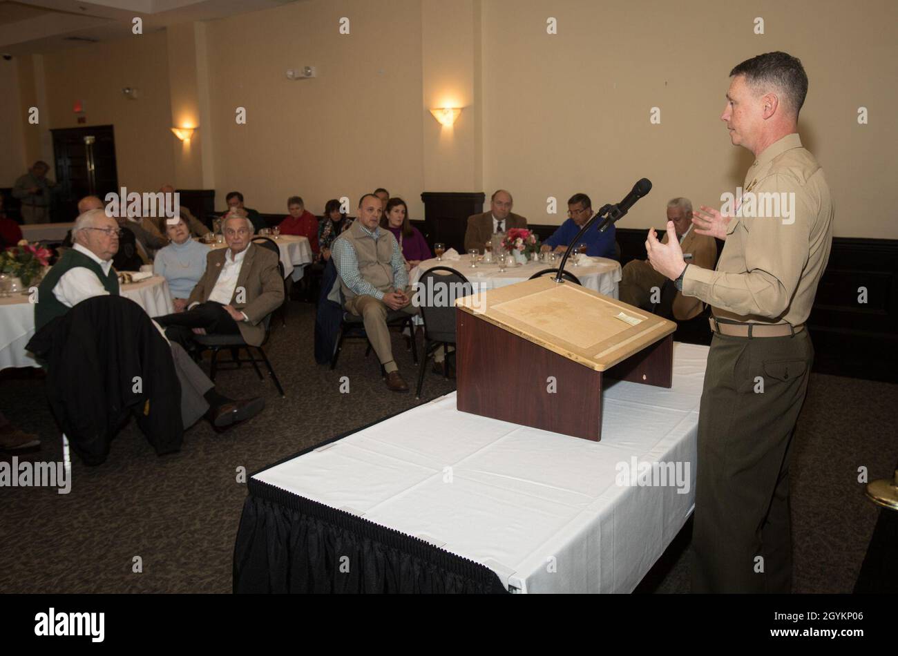 U.S. Marine Corps Col. Mikel Huber, commanding officer of Marine Corps ...
