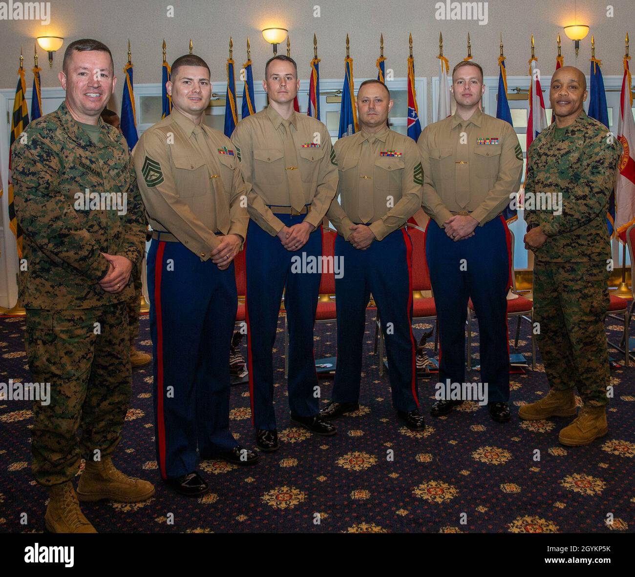 Maj. Gen. James W. Bierman Jr., Gunnery Sgt. Monty V. Dupree Ayala ...