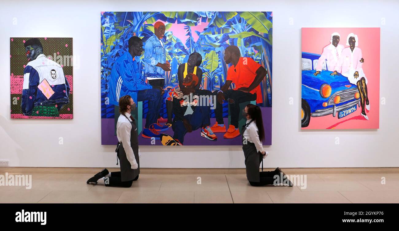 Works by Jean-Michel Basquiat , Peter Doig ,david Hockney , Bridget ...