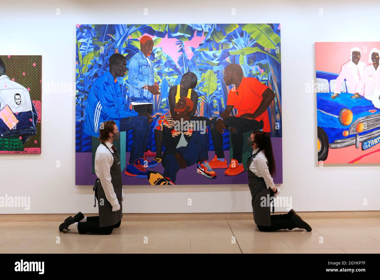 Works by Jean-Michel Basquiat , Peter Doig ,david Hockney , Bridget ...