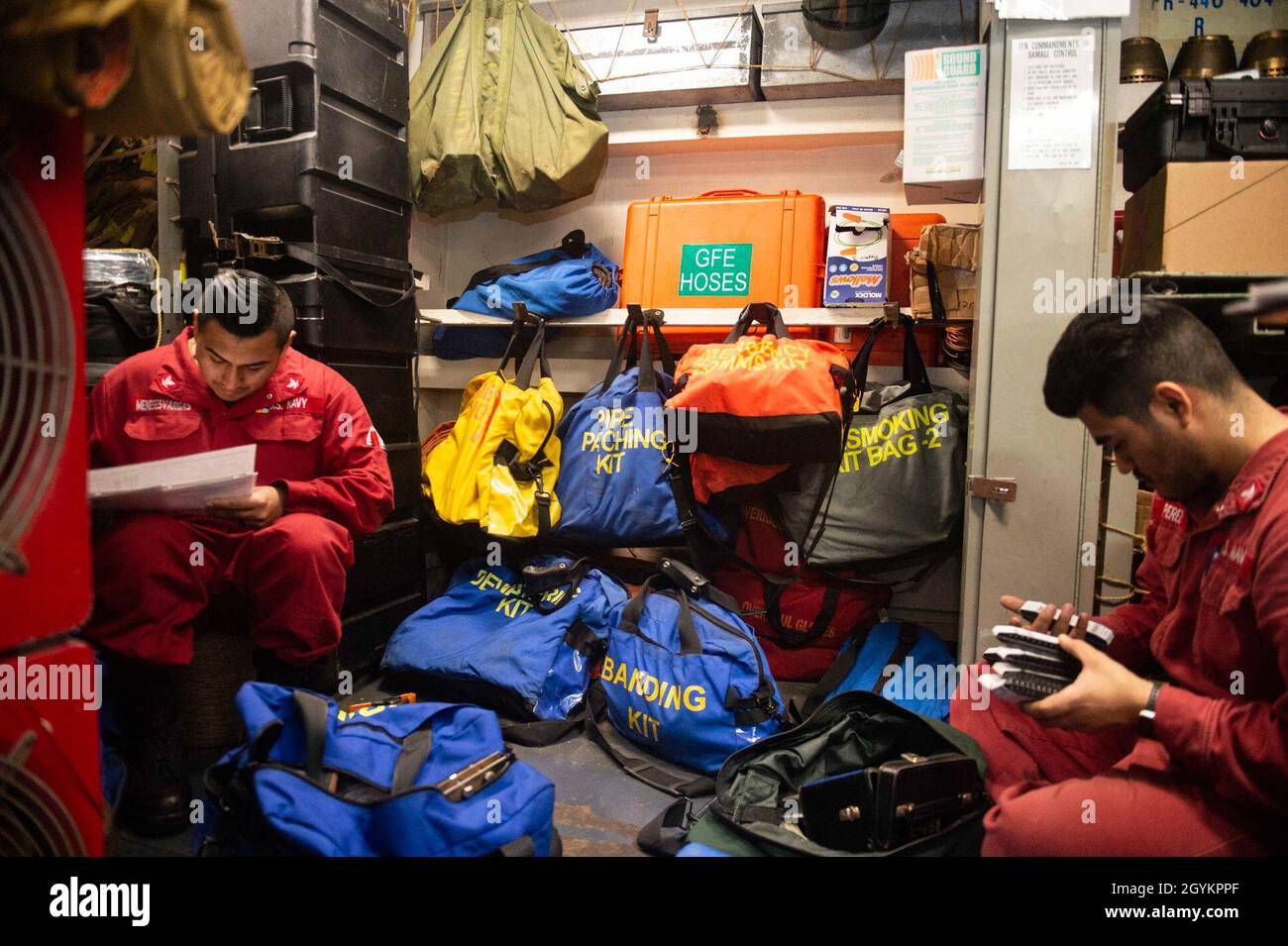 Damage control locker hi-res stock photography and images - Alamy