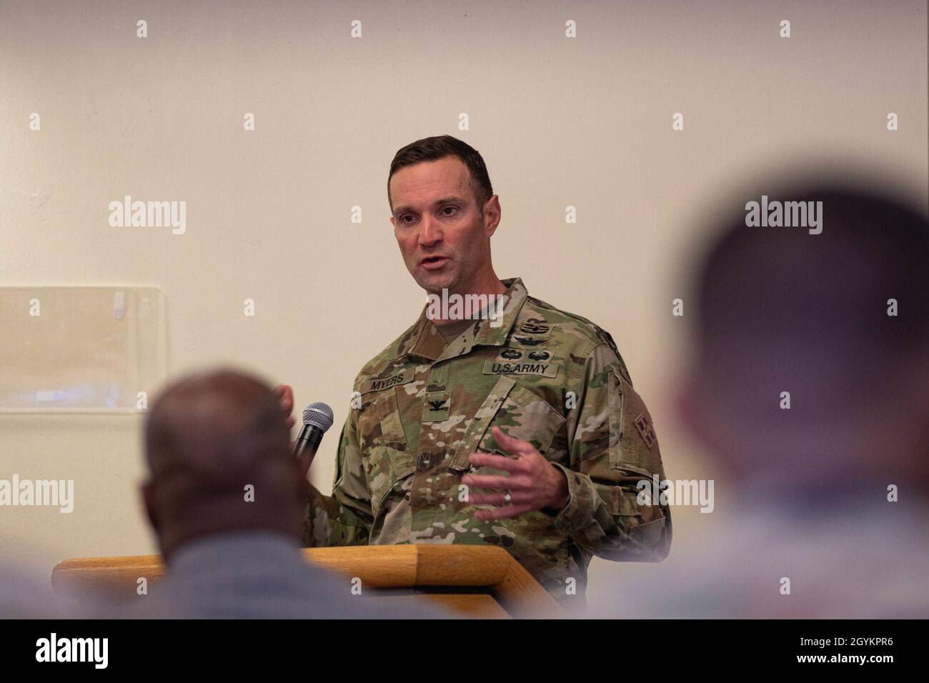 Col. Scott Myers, commander, 4th Combat Aviation Brigade, 4th Infantry ...