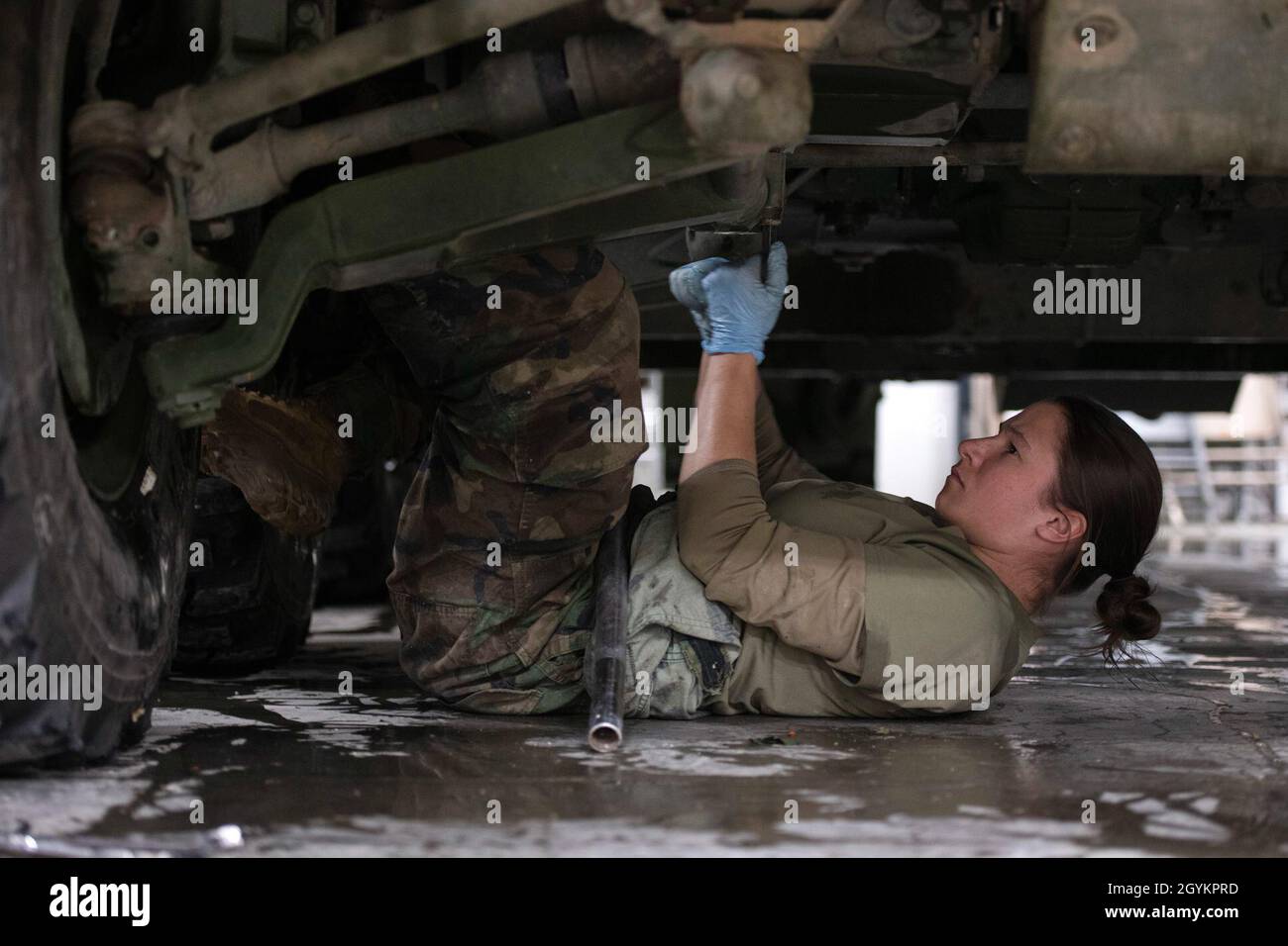 Army Staff Sgt. Sable Kennedy, assigned to the 95th Chemical Company ...