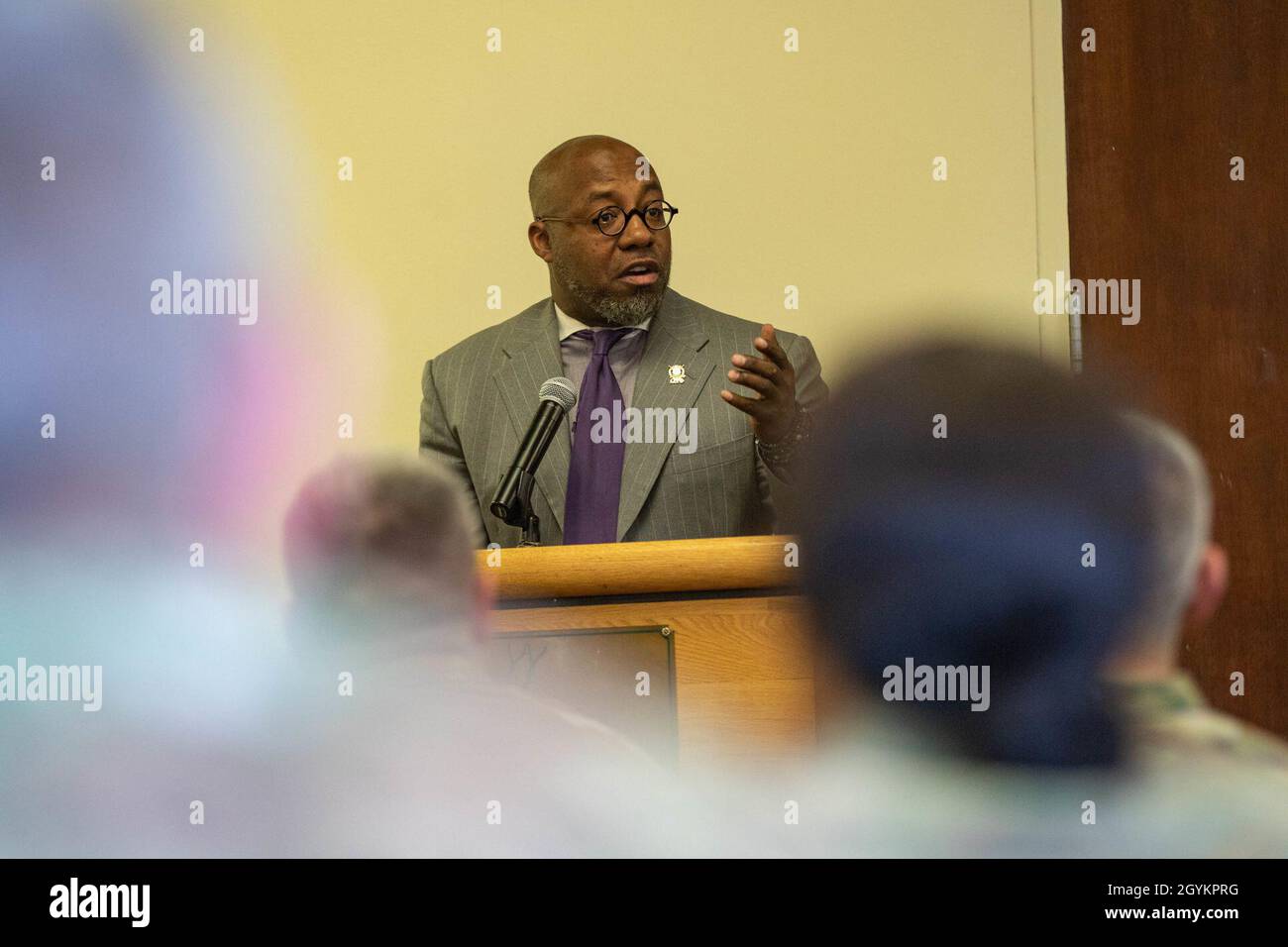 Michael Sawyer, Ph.D. in Africana Studies, takes part in the Martin ...