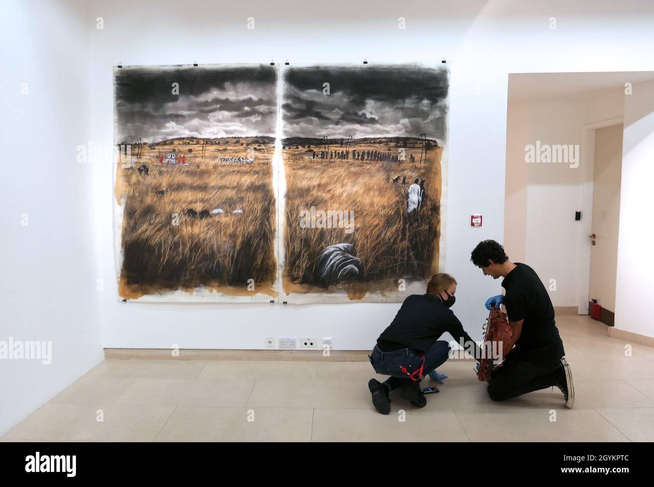 Works by Jean-Michel Basquiat , Peter Doig ,david Hockney , Bridget ...