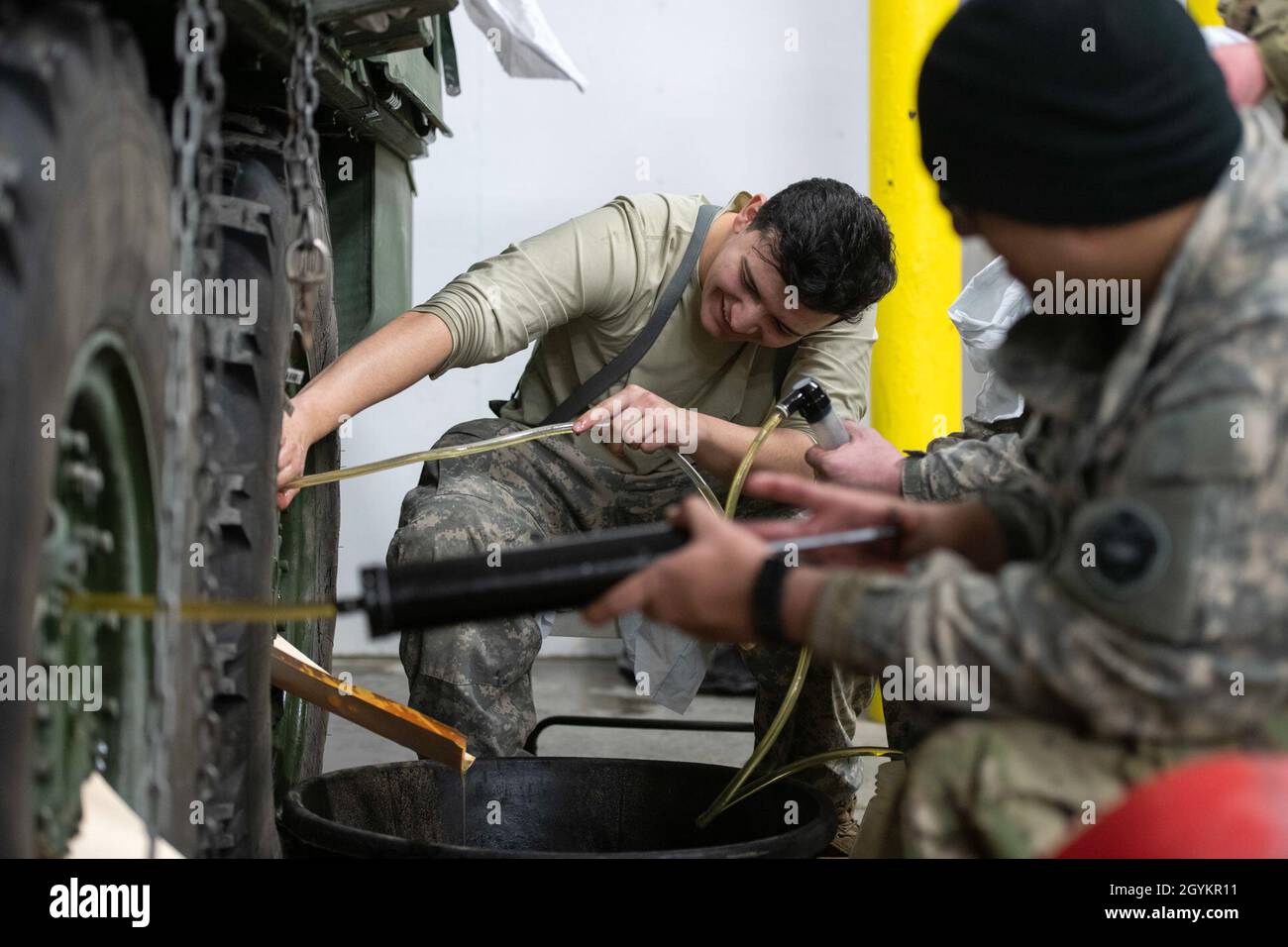 Soldiers assigned to the 95th Chemical Company, 17th Combat Sustainment ...