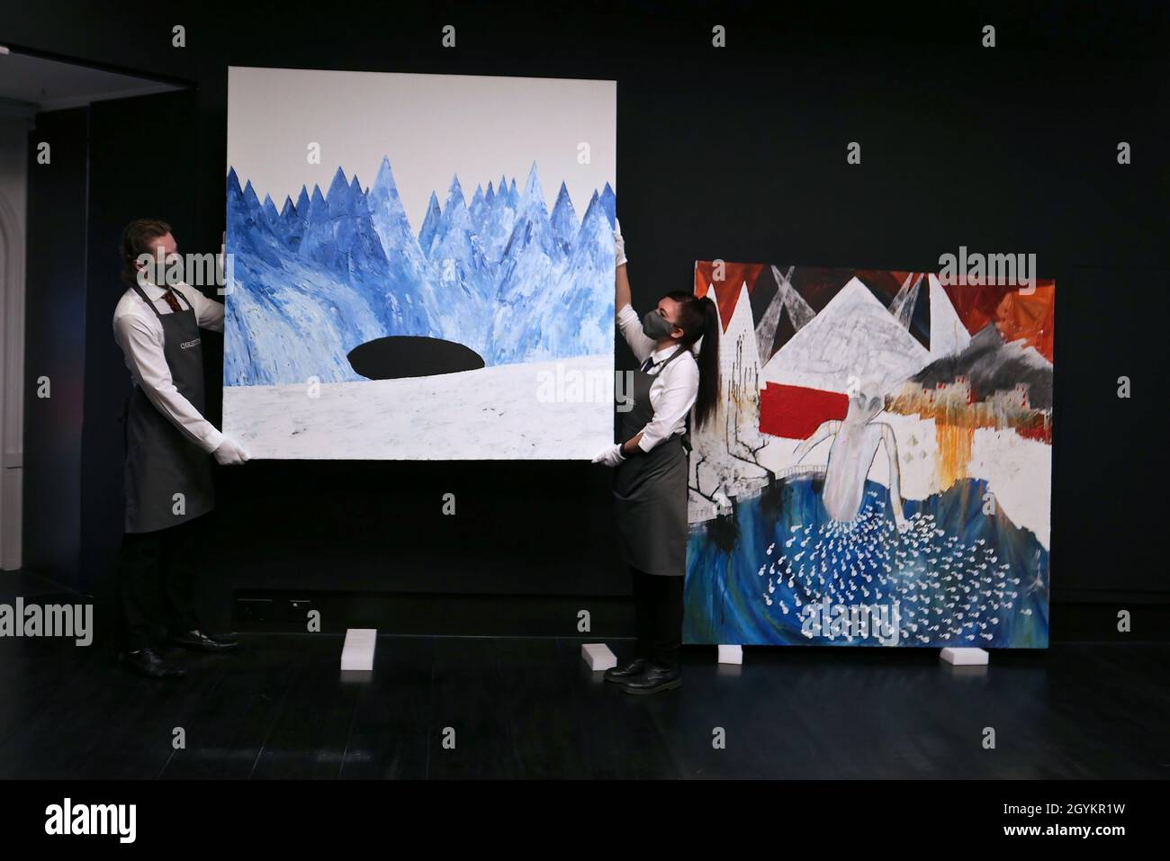 Works by Jean-Michel Basquiat , Peter Doig ,david Hockney , Bridget ...