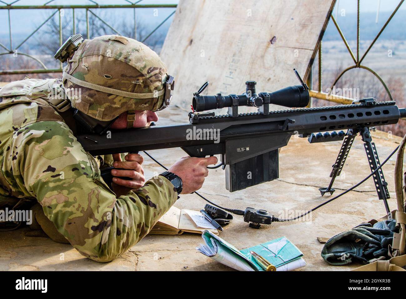 The scout platoon of Headquarters and Headquarters Company, 1st ...
