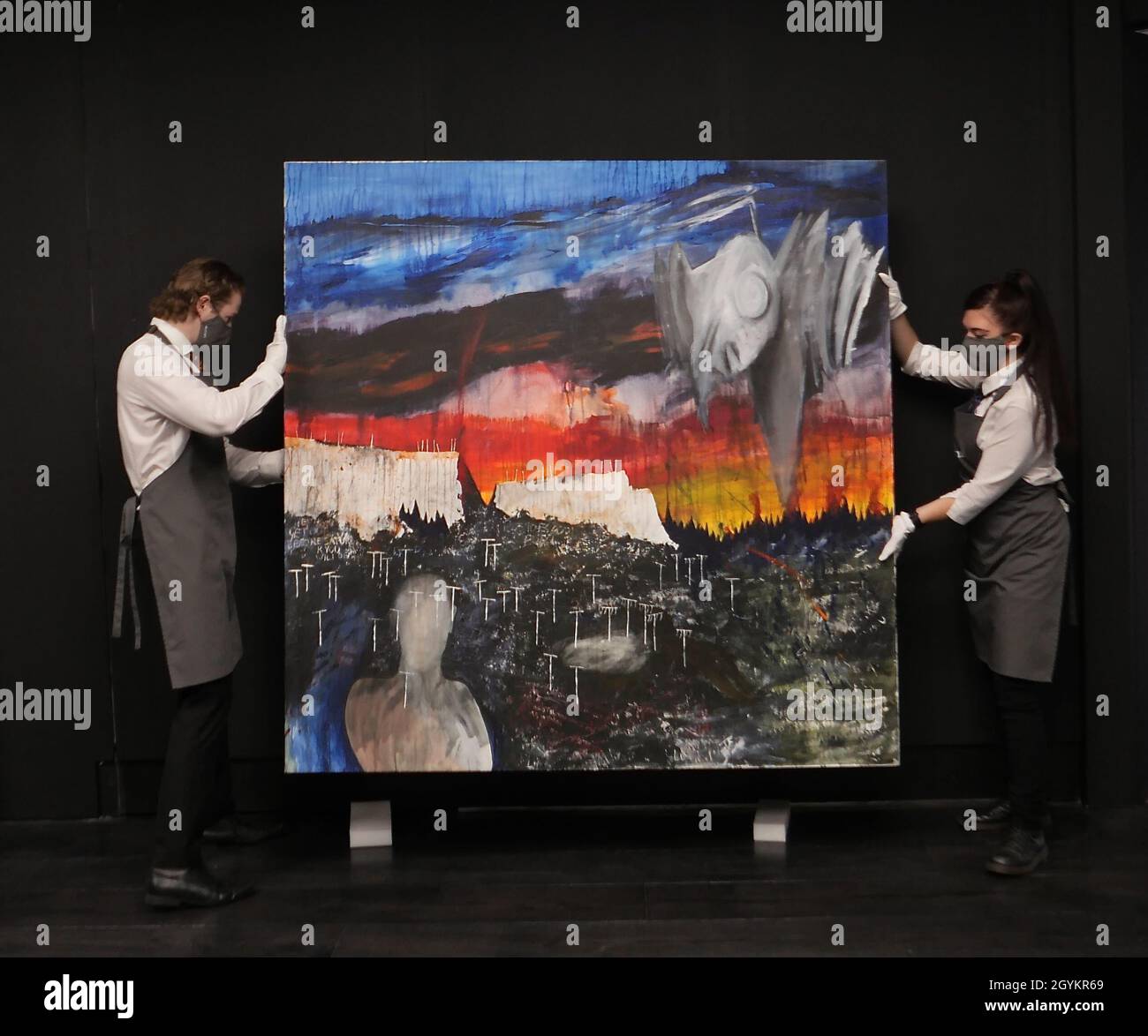 Works by Jean-Michel Basquiat , Peter Doig ,david Hockney , Bridget ...