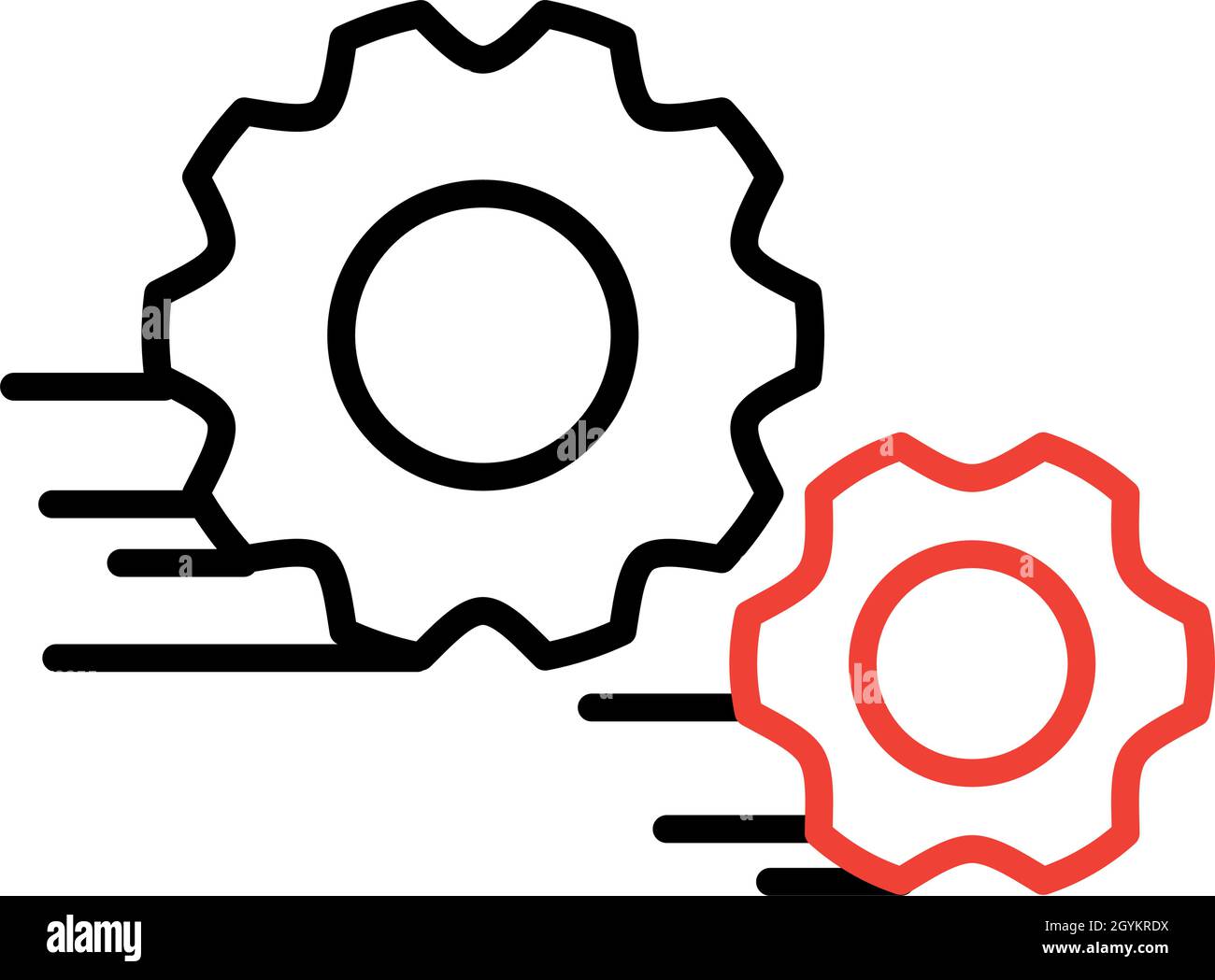 speed gears line style icon Stock Vector Image & Art - Alamy