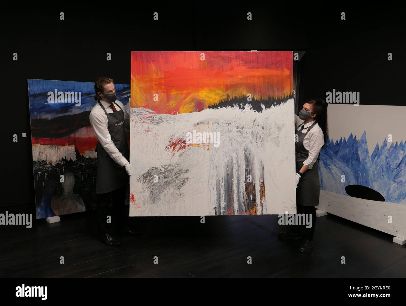 Works by Jean-Michel Basquiat , Peter Doig ,david Hockney , Bridget ...