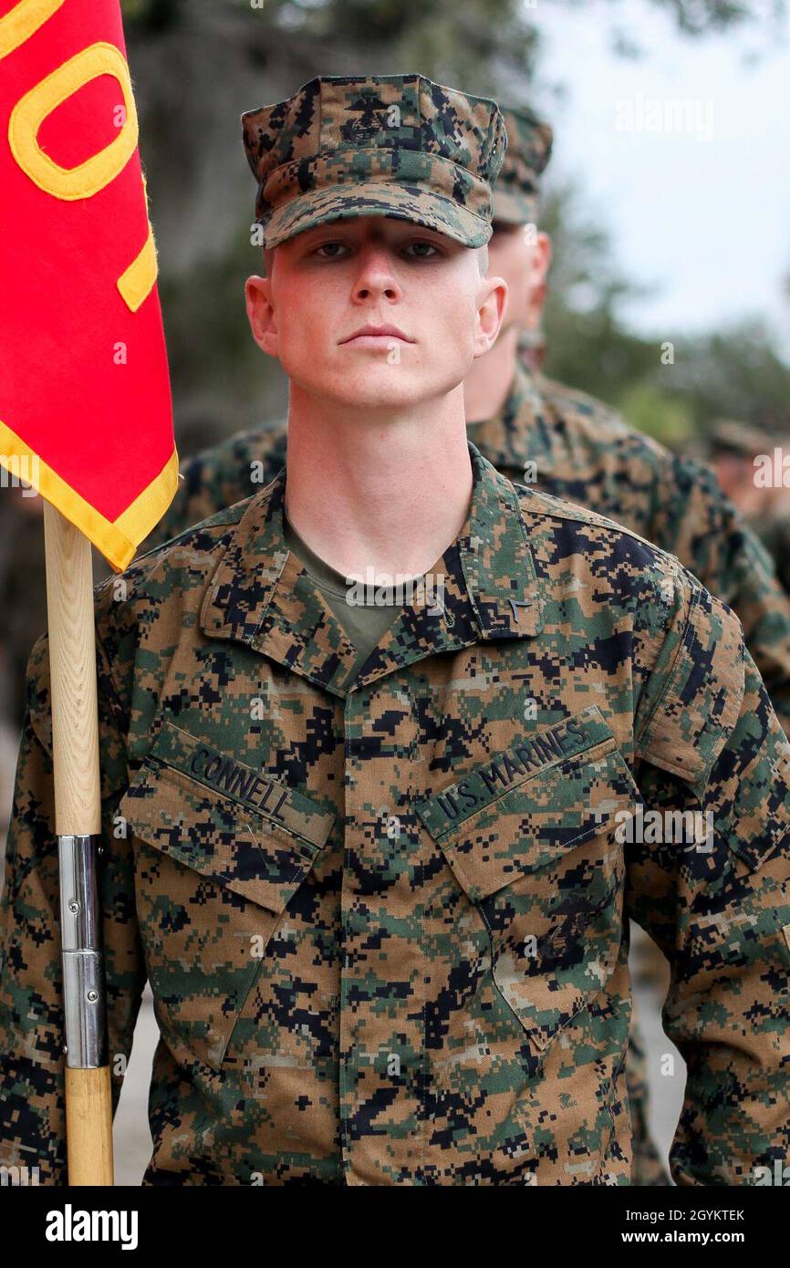 Pfc. James Connell, honor graduate for Platoon 2001 Hotel Company, 2nd ...