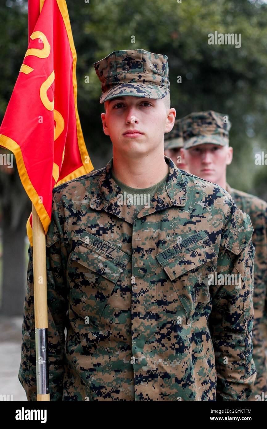 Pfc. Ethan Goetz, honor graduate for Platoon 2005 Hotel Company, 2nd ...