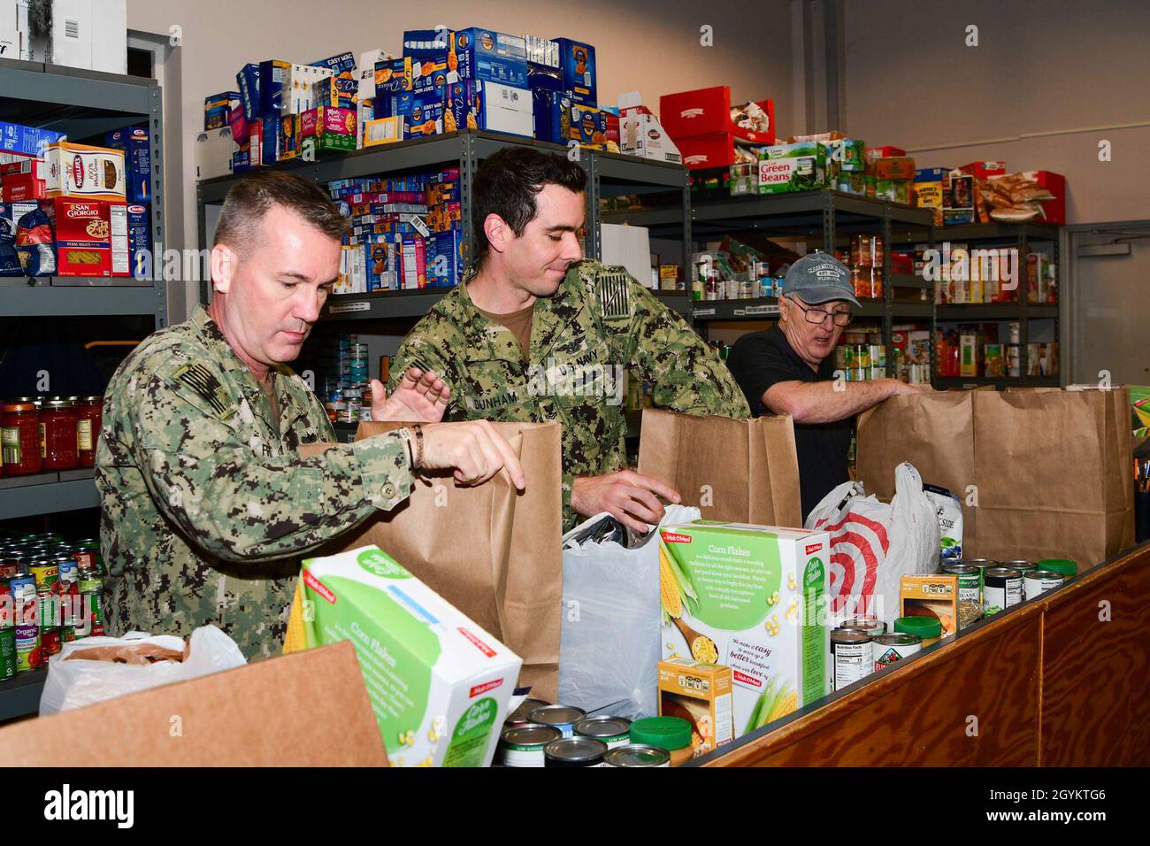 PORTSMOUTH, Va. (Jan. 23, 2020) – Lt. Roger Fry, left, a Command Suite ...