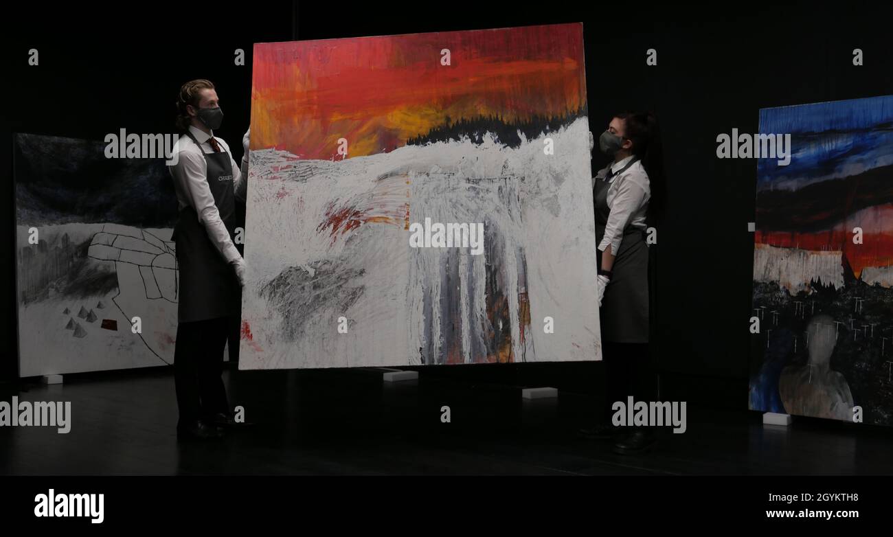 Works by Jean-Michel Basquiat , Peter Doig ,david Hockney , Bridget ...